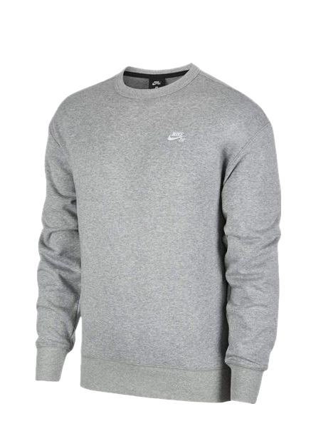 Nike Skateboard Round Neck Pullover - Gray
