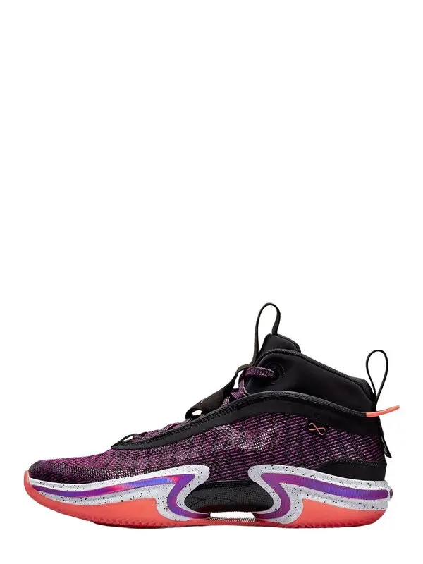 JORDAN Air 36 "first Light" High Top Sneakers - Black/hyper Violet/white