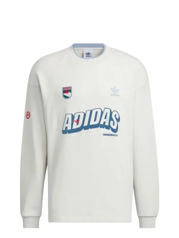 Adidas Originals Sportswear Sweatshirt - Cream White/blue