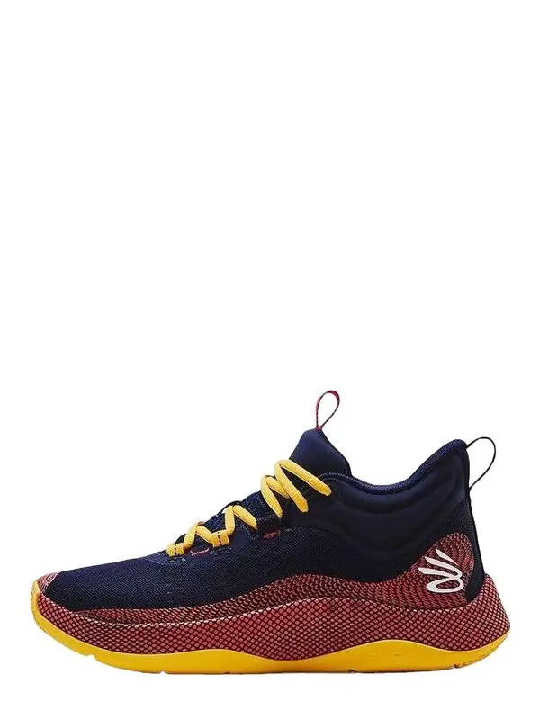 Under Armour Curry Hovr Splash Mid-top Basketball Shoes - Black/yellow