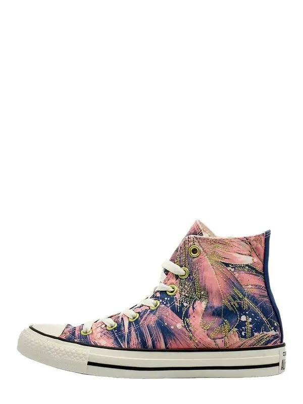 CONVERSE Chuck Taylor All Star High Top Feather Print - Pale Coral/navy/egret