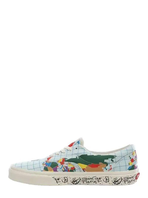 VANS Save Our Planet X Era World Map Sneakers - Blue/white