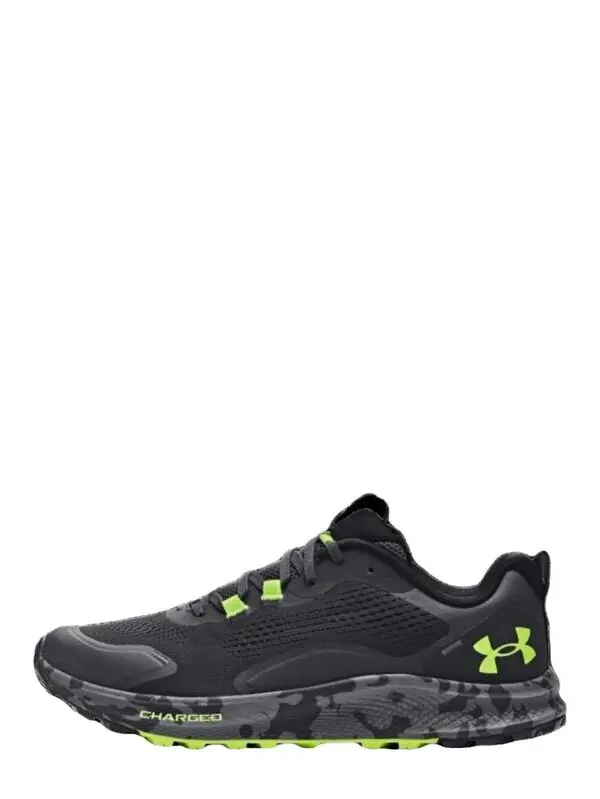 Under Armour Charged Bandit Trail 2 Athletic Sneakers - Jet Gray/lime/black