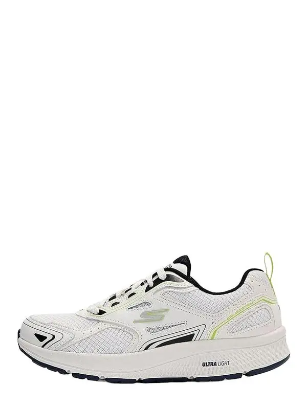 Sketchers Go Run Consistent Athletic Sneakers - White/yellow