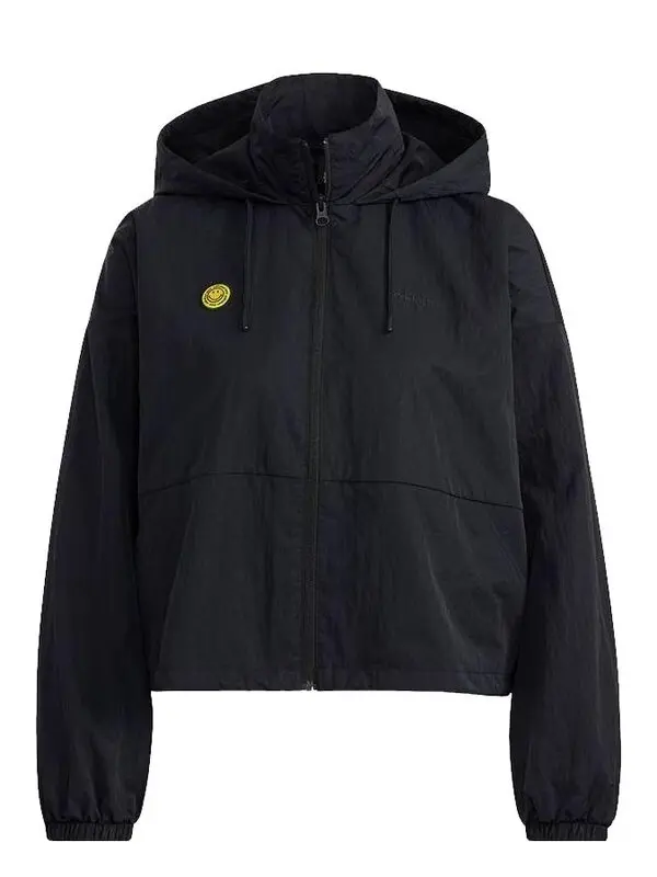 Adidas Neo X Smiley Windbreaker Jacket - Black/yellow