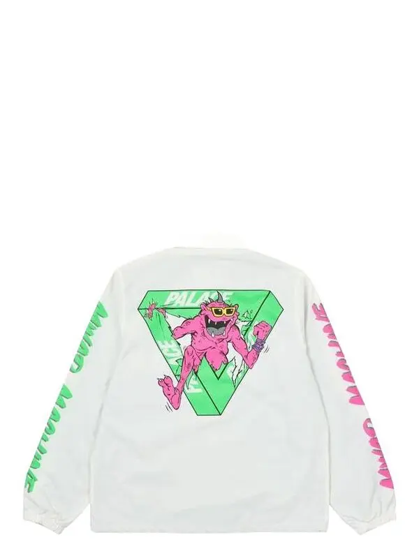 PALACE X M-zone Crossover Devil Tri-ferg Long Sleeve Jacket - White