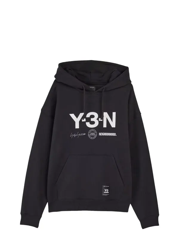 Adidas Y-3 Nbhd Graphic Hoodie - Black