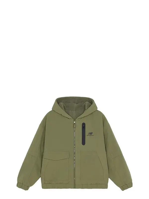 NEW BALANCE Sports Hooded Jacket - Army Green