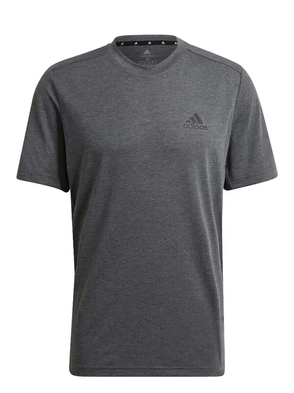 Adidas Aeroready Designed To Move Feelready Sport Tee 'dark - Grey