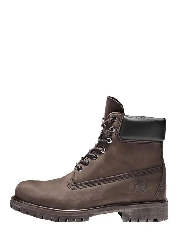 Timberland 6 Inch Premium Waterproof Lace Up Boots - Brown/black