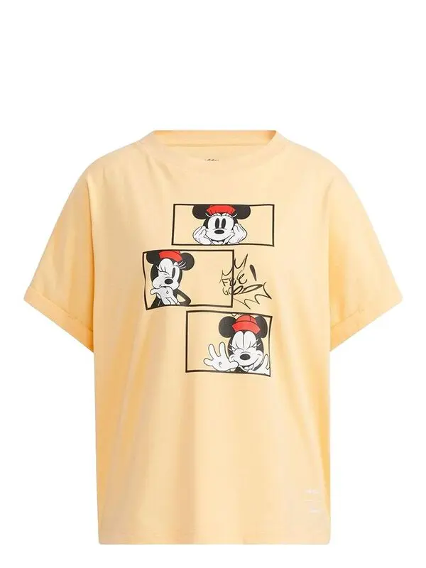 Adidas Neo X Disney Crossover Mickey Mouse Graphic T-shirt - Tan