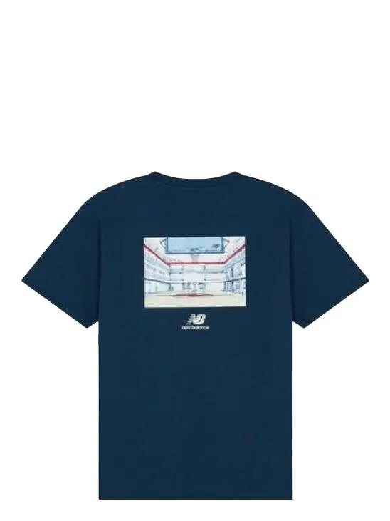 NEW BALANCE X Anb Brand Tee Asia Sizing 'blue White - Blue/white