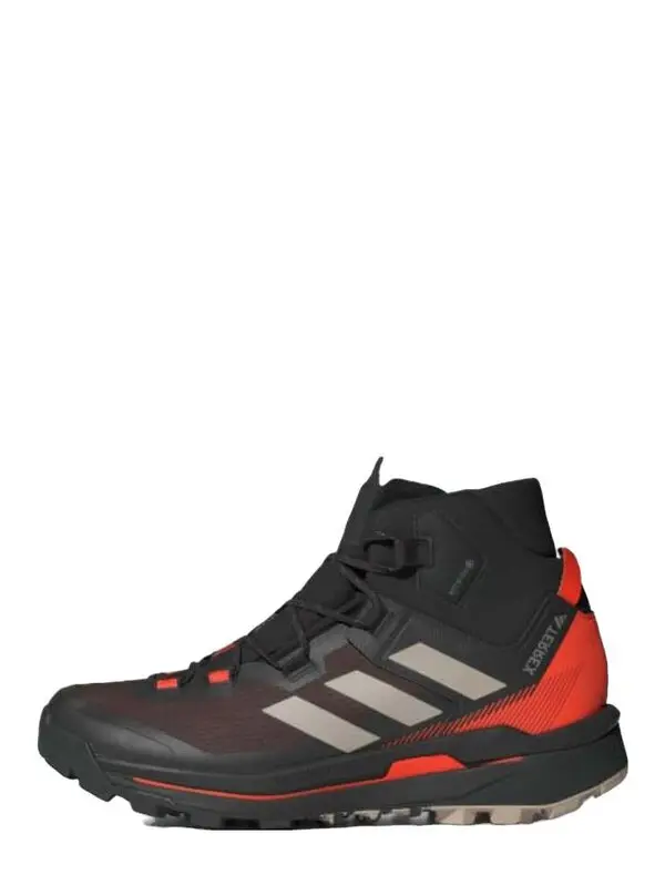 Adidas Skychaser Tech Gore-tex High Top Athletic Footwear - Core Black/wonder Beige/semi Impact Orange