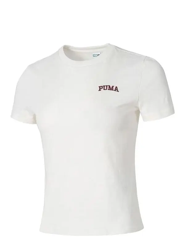 PUMA Wordmark Logo T-shirt - White