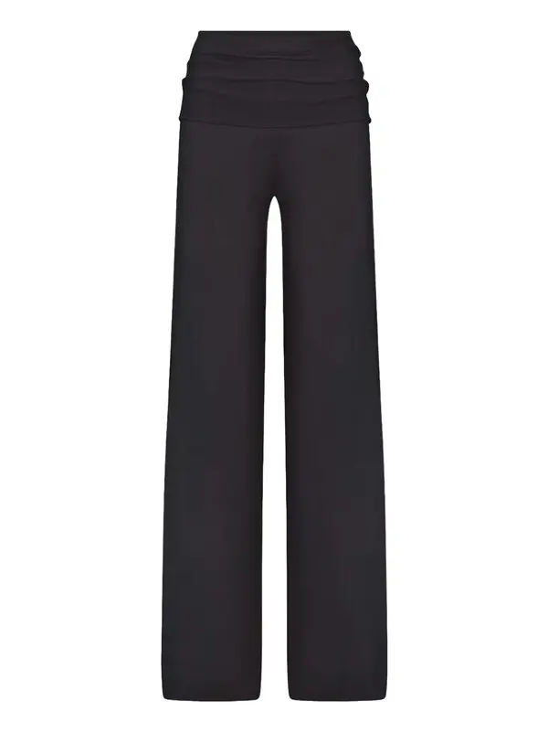 Nike X Skims Stretch Knit Foldover Wide Leg Pant - Obsidian