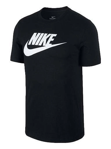 Nike Sportswear Tee Icon Futura Casual Sport Alphabet Printing Round Neckshort Sleeve - Black