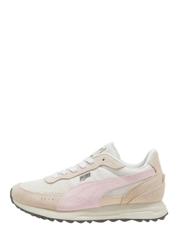 PUMA Road Rider Suede Sneakers - White/whisp Pink