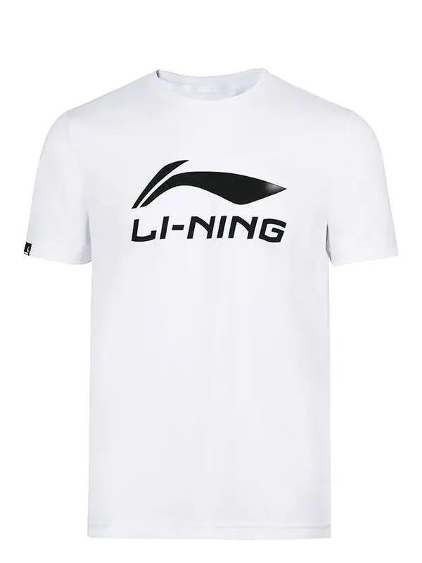 LI-NING Badminton Big Graphic T-shirt 'white Black - White/black