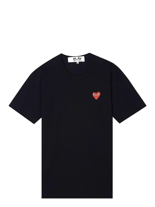 Play Comme Des Garcon Heart T-shirt - Black