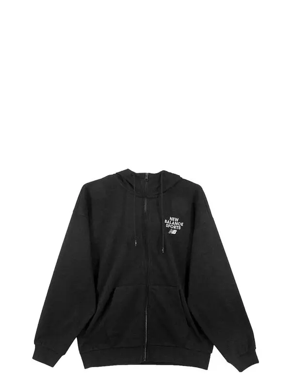 NEW BALANCE Sportswear Hooded Jacket - Black/white