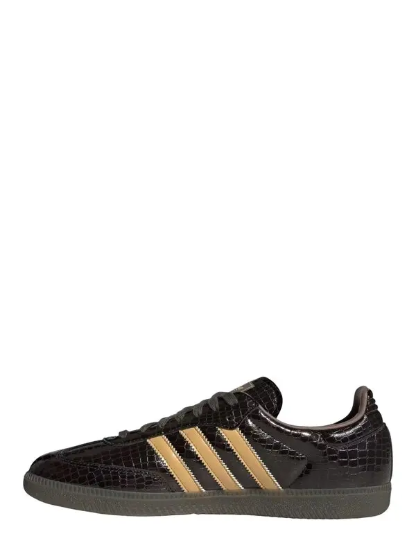 Adidas Samba Og Lace Up Sneakers - Shadow Olive/oat/trace Brown