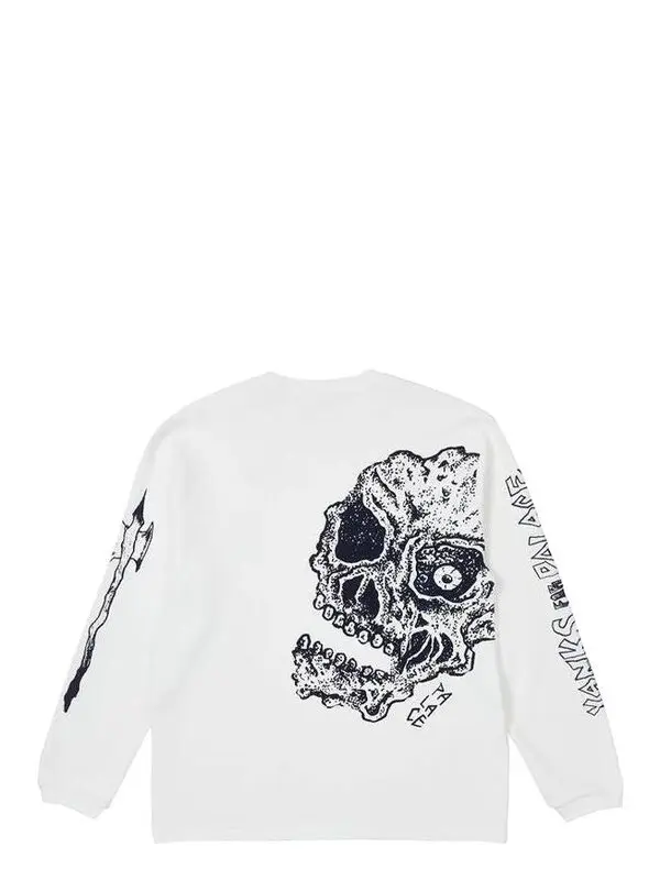 PALACE X Lotties Crossover Skeleton Alphabet Pattern Round Neck - White