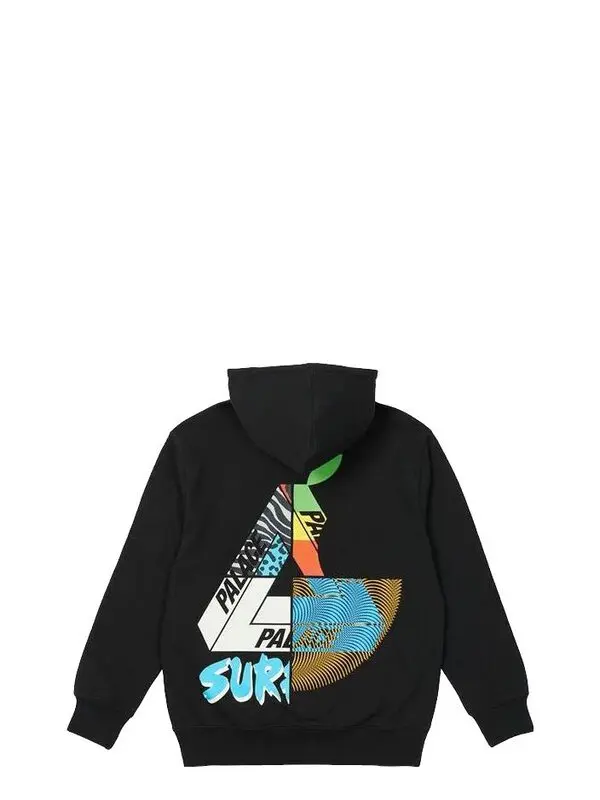 PALACE Mix Up Hooded Sweatshirt With Triangle Logo - Black