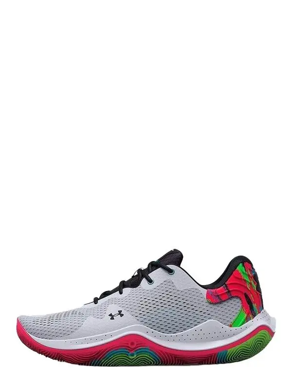 Under Armour Spawn 4 Printed Sneakers - Grey/red/green