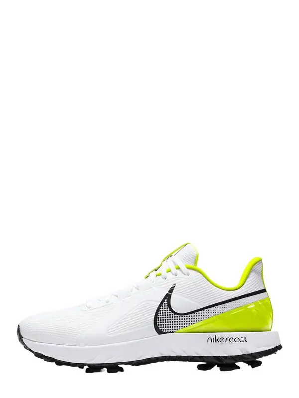 Nike React Infinity Pro Golf Shoes - White/yellow