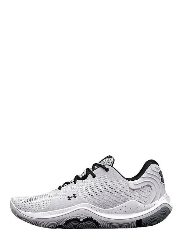 Under Armour Spawn 4 Mid Top Basketball Shoes - Gray