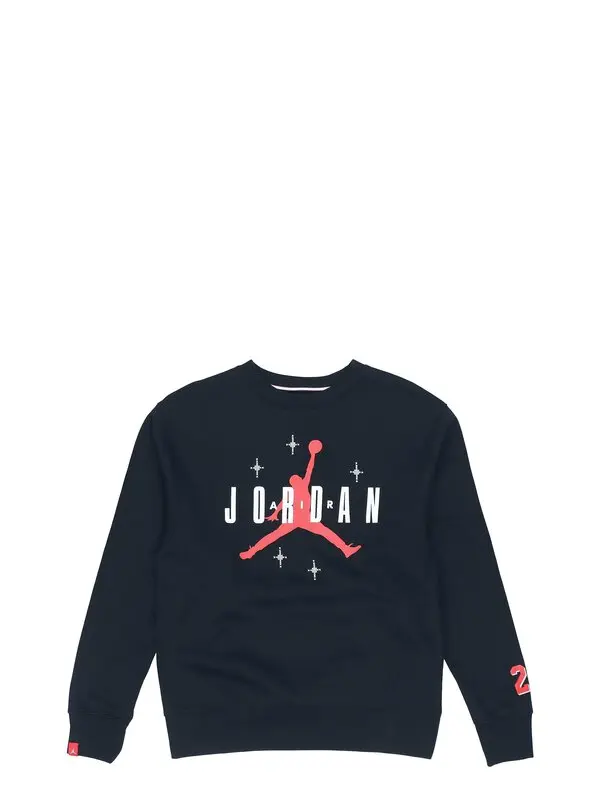 JORDAN Athleisure Casual Sports Round Neck Pullover - Black