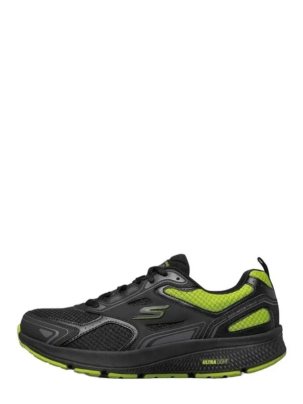 Sketchers Go Run Consistent Athletic Sneakers - Black/yellow