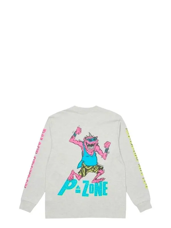 PALACE X M-zone Crossover Long Sleeve Shirt - Grey