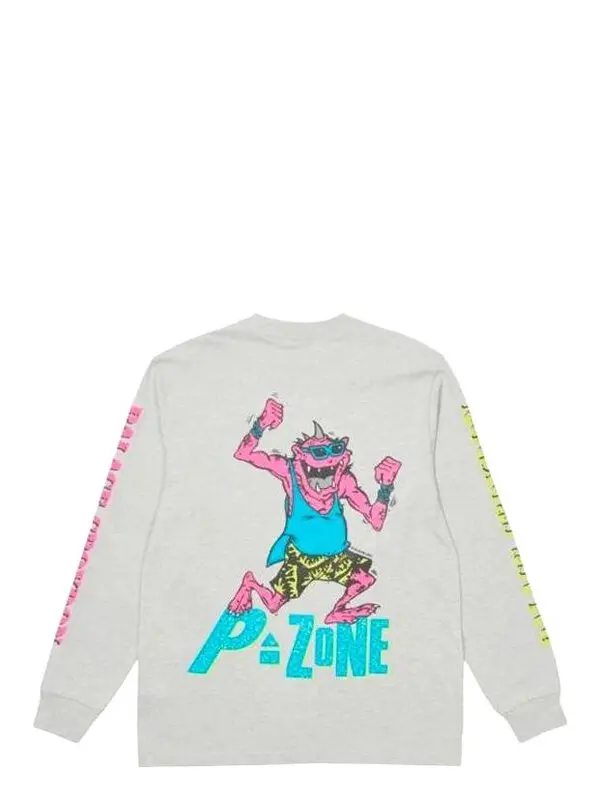 PALACE X M-zone Crossover Long Sleeve Shirt - Grey