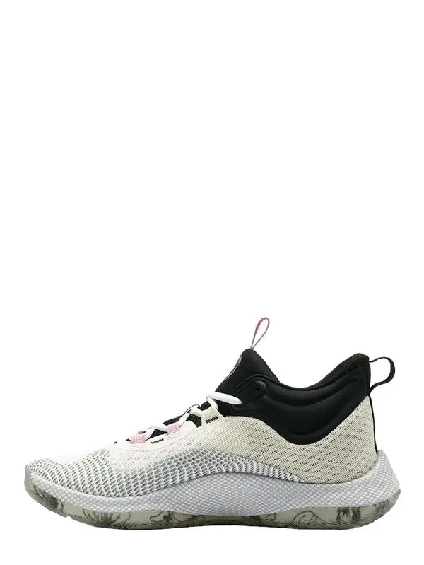 Under Armour Curry Hovr Splash Mid Top Basketball Sneakers - White/black