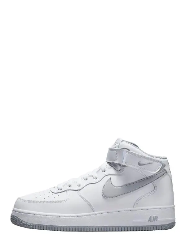 Nike Force 1 Mid '07 Sneakers - White/wolf Grey
