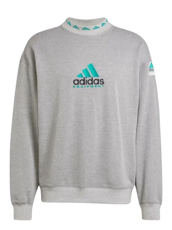 Adidas Eqt Reflective Crewneck Sweatshirt - Medium Grey Heather