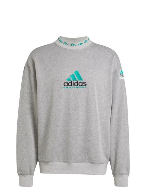 Adidas Eqt Reflective Crewneck Sweatshirt - Medium Grey Heather