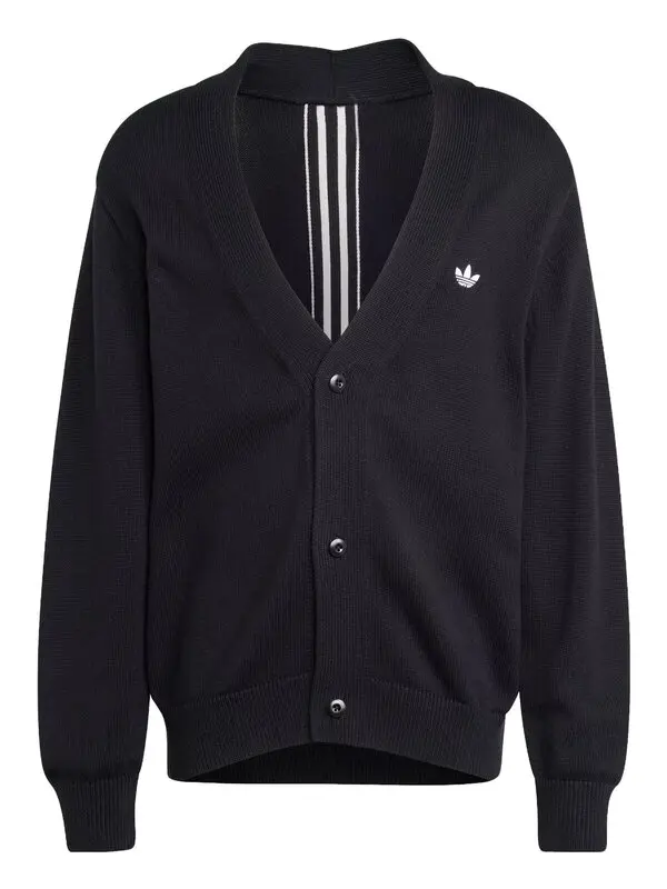 Adidas Rifta Oversized Intarsia Cardigan - Black
