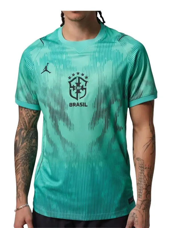 JORDAN Air Brazil 2026 Stadium Goalkeeper Replica Jersey - Light Menta/black