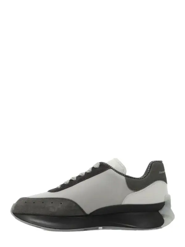 Alexander McQueen Sprint Runner Exaggerated-sole Sneakers - Grey/white