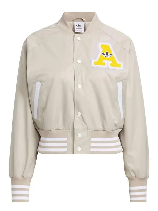 Adidas Originals Collegiate Bomber Jacket - Beige