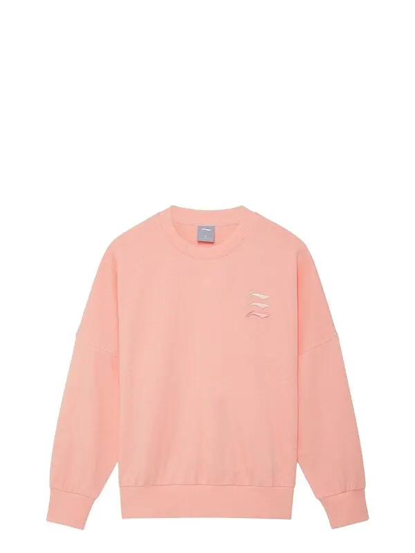 LI-NING Triple Logo Sweatshirt - Pink
