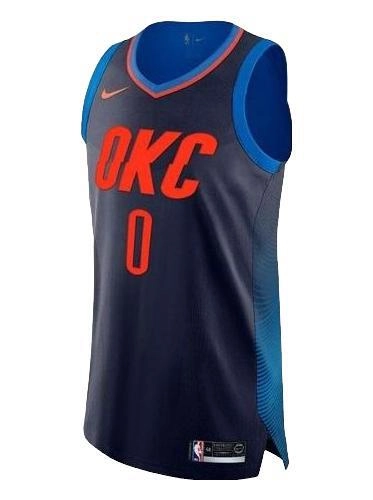Nike Nba Player Edition Westbrook Thunder Vest - Blue