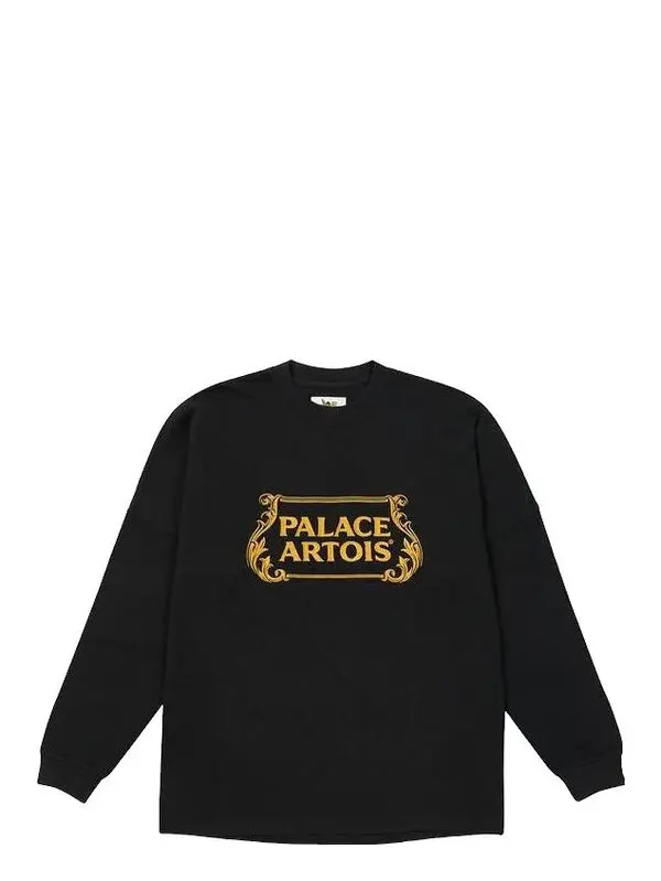 PALACE X Stella Artois Crossover Casual Alphabet Long Sleeve - Black