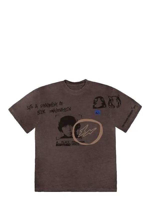 TRAVIS SCOTT Cactus Jack For Fragment Hiroshi Tee Pepper - Brown