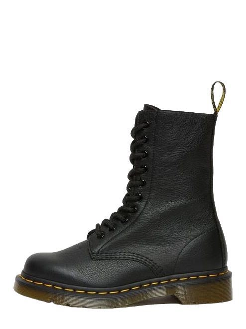 Dr. Martens 1490 Virginia Leather Lace-up Boots - Black