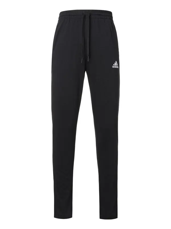 Adidas Essentials Solid Color Slim Fit Running Sports Pants - Black