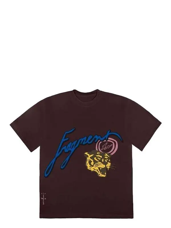TRAVIS SCOTT Cactus Jack For Fragment Icons Tee - Brown