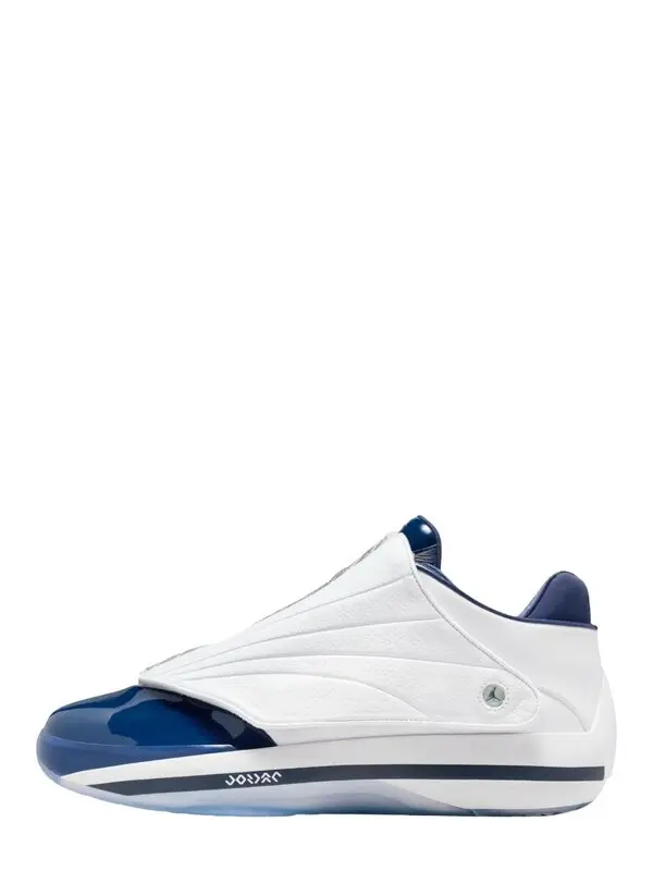 JORDAN 40 "midnight Navy" High Top Sneakers - White/metallic Silver/midnight Navy